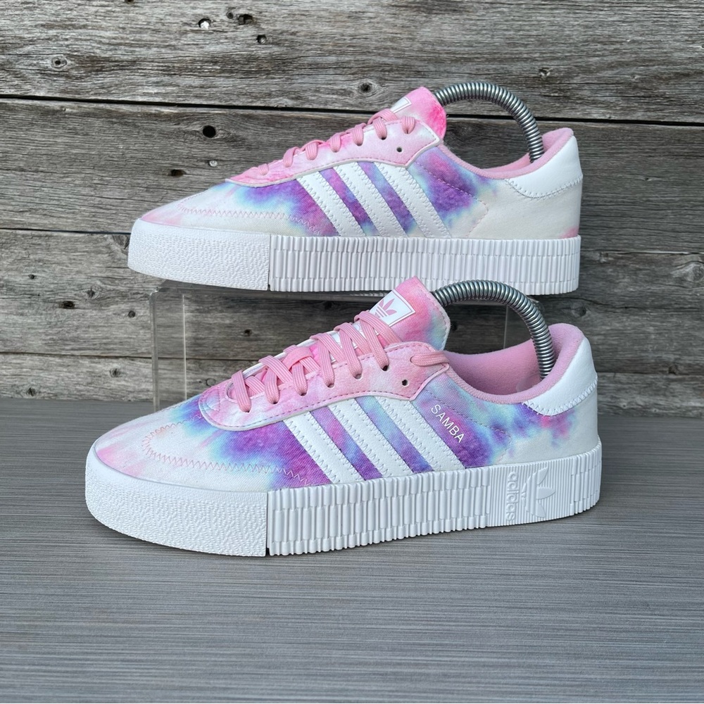 Adidas Sambarose Tie Dye Power Pink Women's Sneakers - Gem